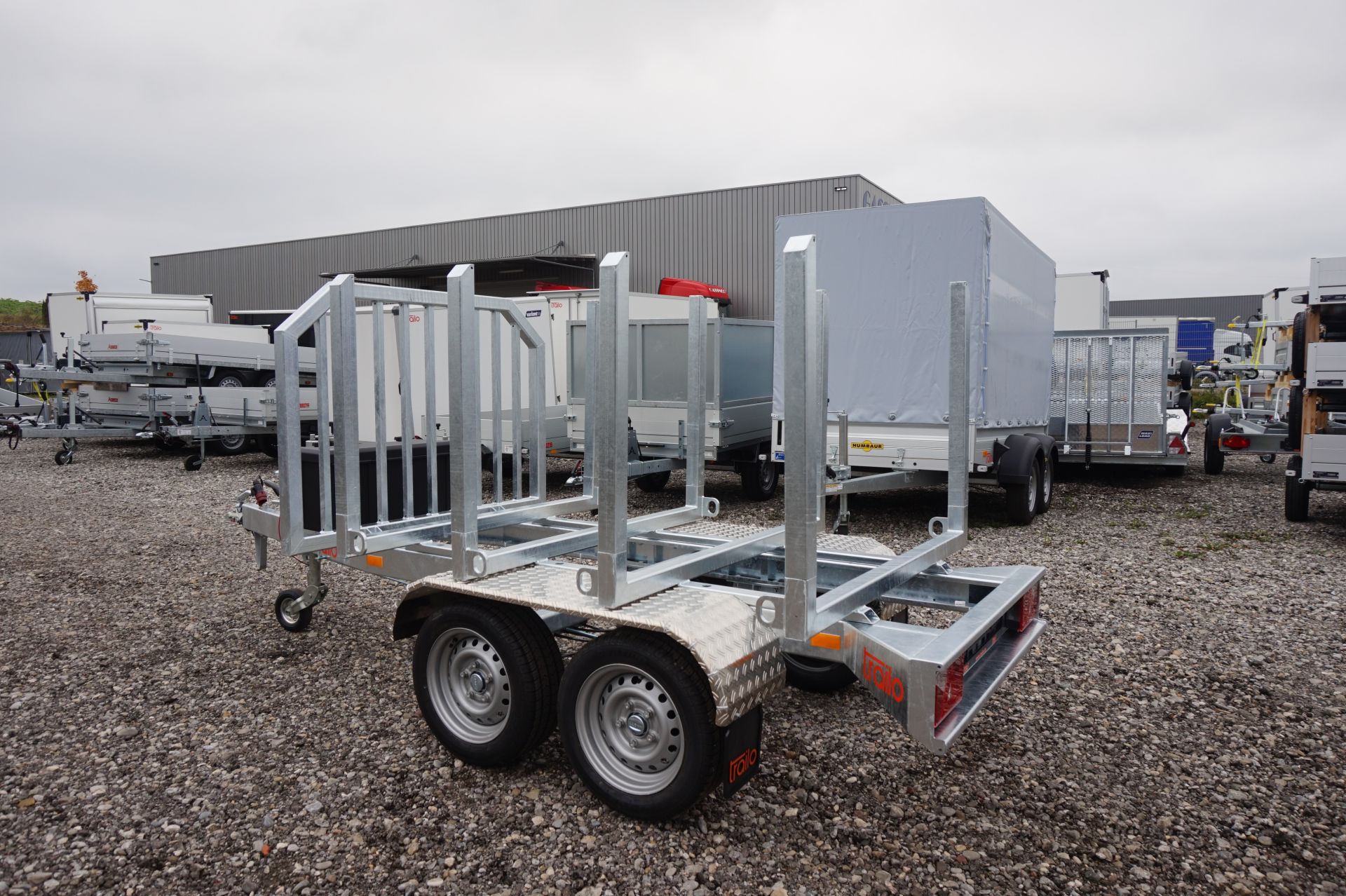 PKW Anhänger trailo Holztransportanhänger HT202014 Ladefläche (zwischen ...